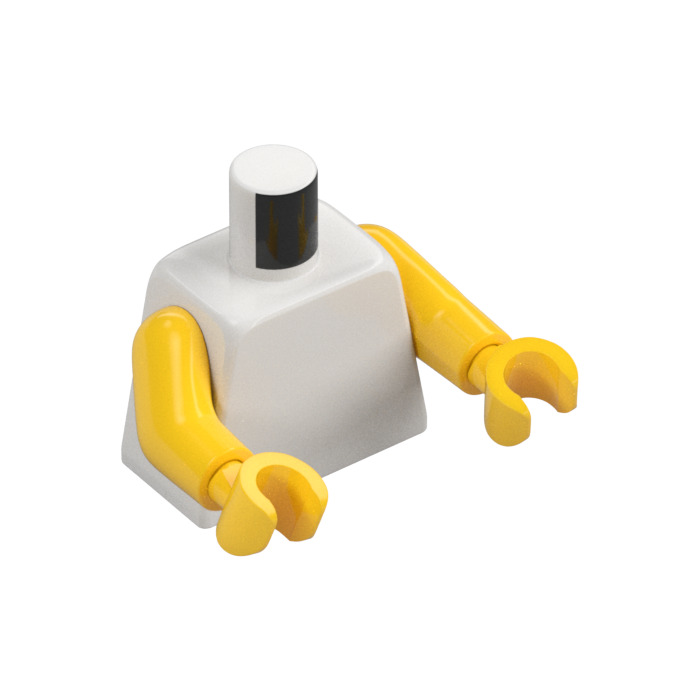 LEGO Plain Minifig Torso with Yellow Arms and Hands (73403 / 88585 ...