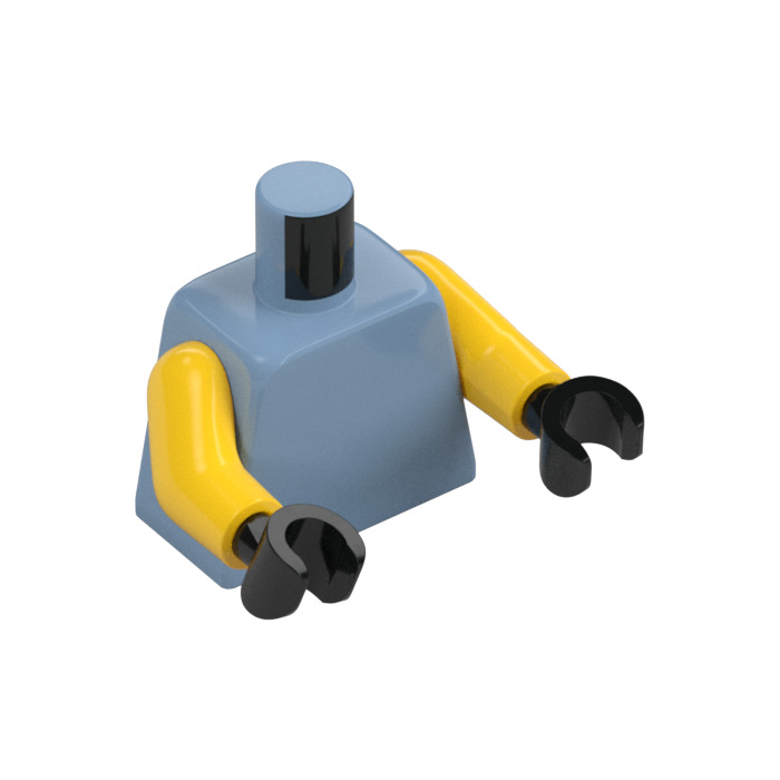 LEGO Plain Torso with Yellow Arms and Black Hands (73403 / 76382 ...