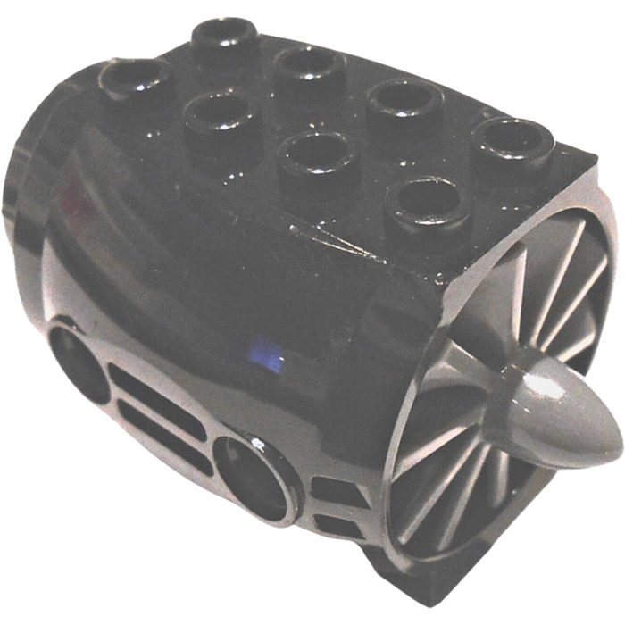 LEGO Plane Jet Engine 4 x 5 x 3 with Dark Stone Rotor (43121) | Brick ...
