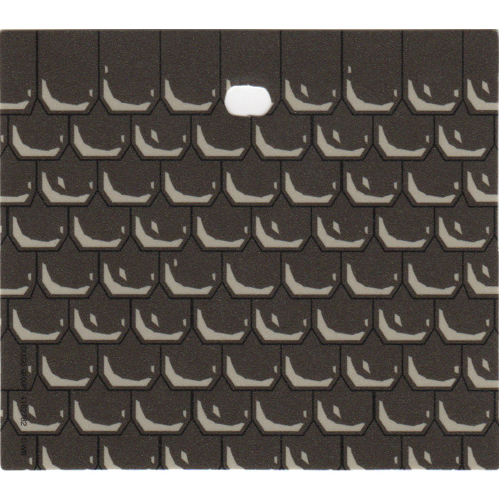 LEGO Plastic Laminated Paper Roof 9 x 10 with Hole and Shingles (40366 ...