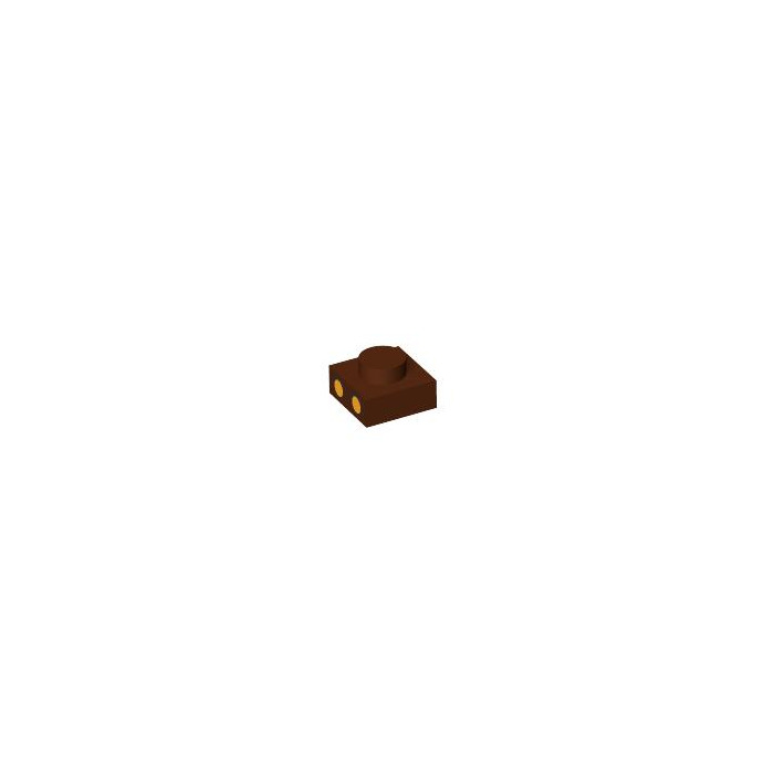 LEGO Plate 1 x 1 with Two Orange Spots (3024 / 107324) | Brick Owl ...