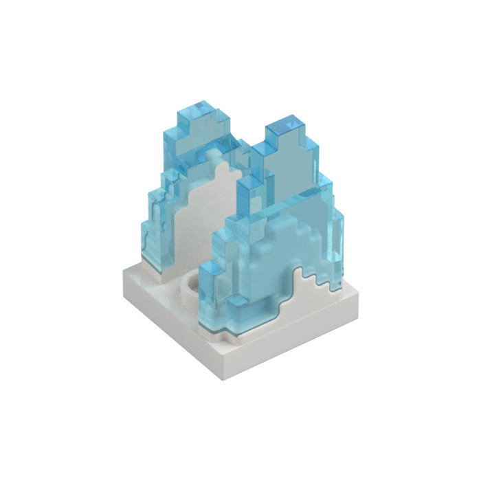 LEGO Plate 2 x 2 with Marbled Transparent Blue Fire (41685) | Brick Owl