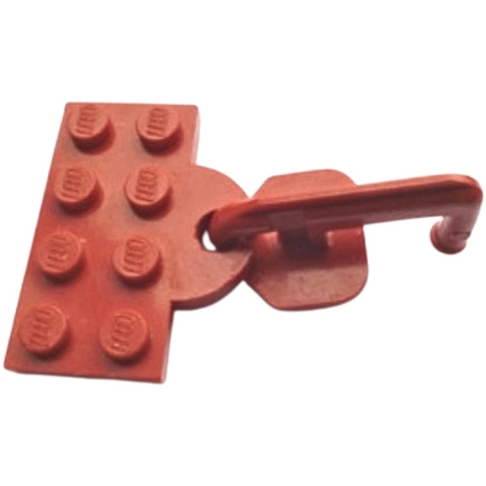LEGO Plate 2 x 4 with Train Coupler (Closed) with Hook | Brick Owl