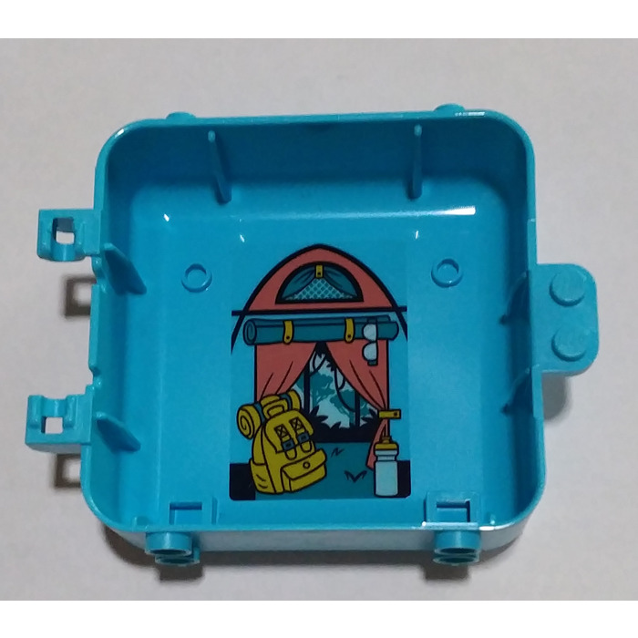 LEGO Play Cube 3 x 8 Half with Female Hinge with Stephanie's Tent Door ...