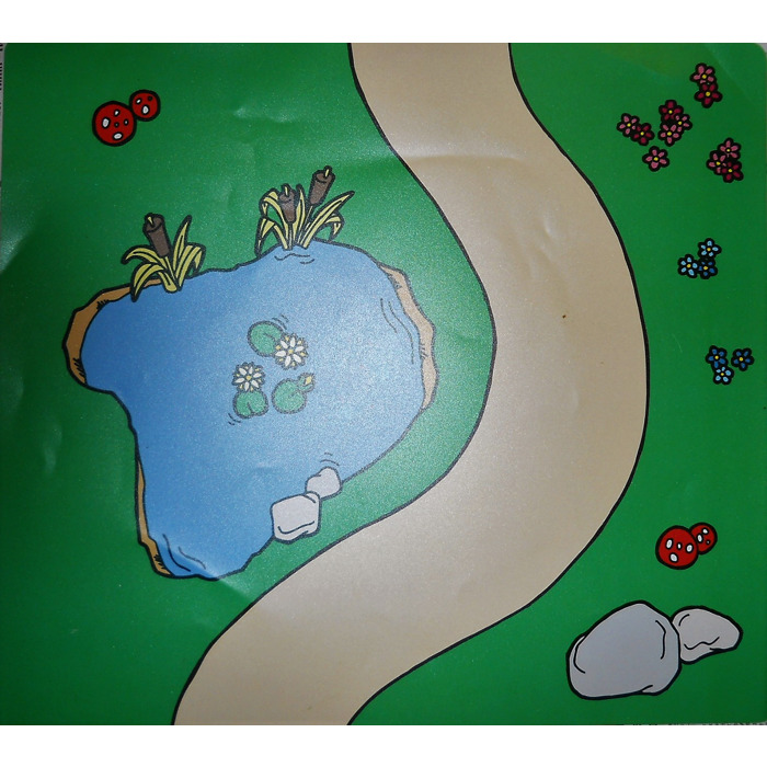 LEGO Playmat with Curved Path and Pond (42427) | Brick Owl - LEGO ...