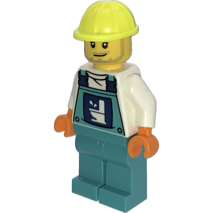 LEGO Plumber with Toilet Top Minifigure | Brick Owl