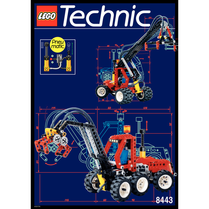 LEGO Pneumatic Log Loader Set 8443 Instructions | Brick Owl - LEGO ...