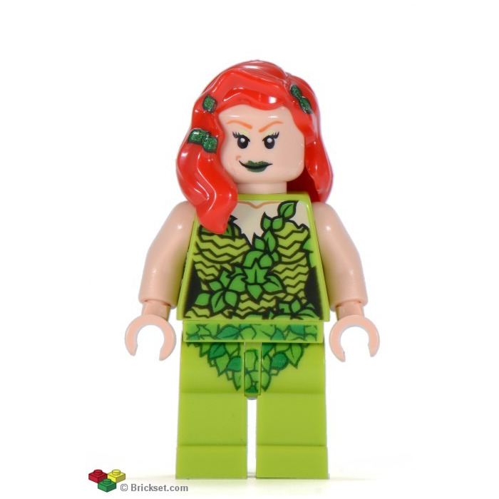 LEGO Poison Ivy with Lime Outfit and Light Flesh Skin Minifigure ...
