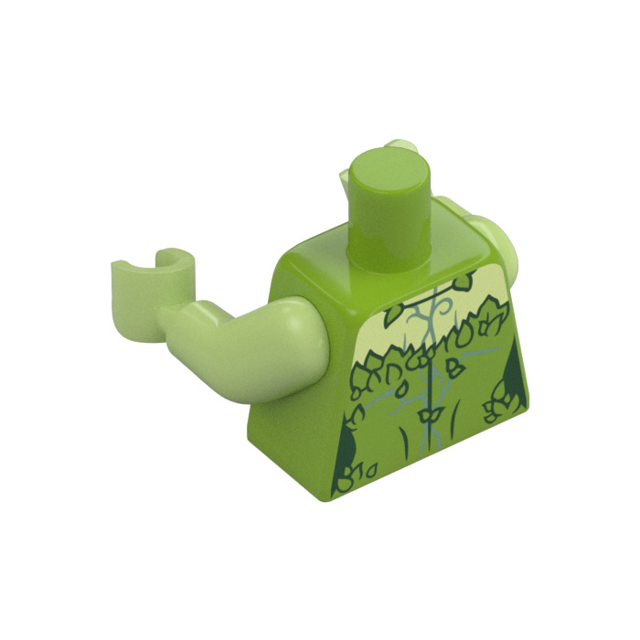 LEGO Poison Ivy with Lime Outfit and Yellowish Green Skin Minifig Torso ...