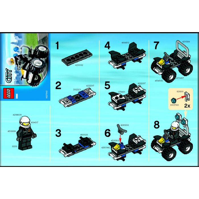 LEGO Police 4x4 Set 5625 Instructions | Brick Owl - LEGO Marketplace