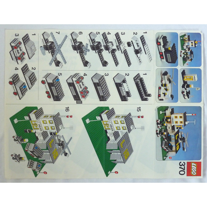 LEGO Police Headquarters Set 370 Instructions | Brick Owl - LEGO ...