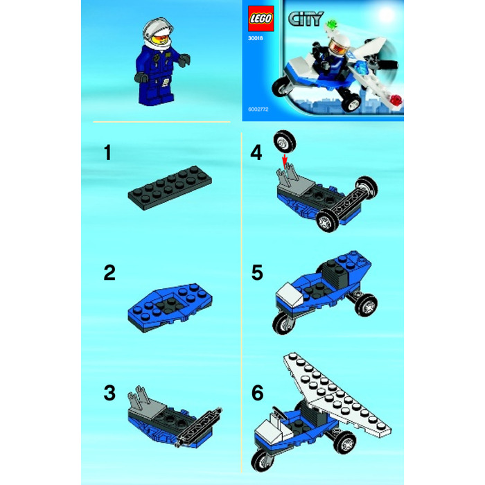 LEGO Police Microlight Set 30018 Instructions | Brick Owl - LEGO ...