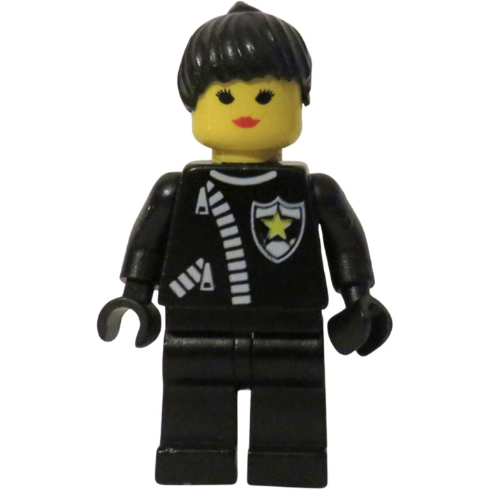 LEGO Police Officer in Zipped Suit with Ponytail Minifigure | Brick Owl