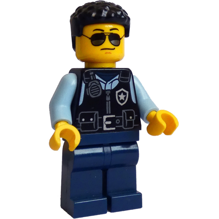 LEGO Police Officer with Glasses Minifigure | Brick Owl - LEGO Marketplace