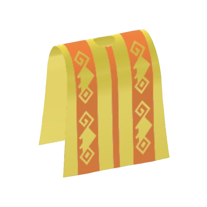 LEGO Poncho with Orange Stripes and Decoration (109392) | Brick Owl ...