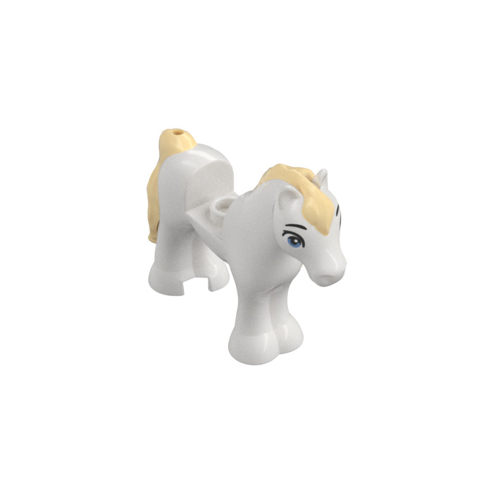 LEGO Pony with Cutout with Tan Hair and Sand Blue Eyes (106059) | Brick Owl