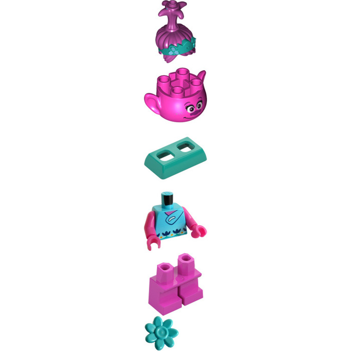 LEGO Poppy with Azure Top and Flower Minifigure | Brick Owl