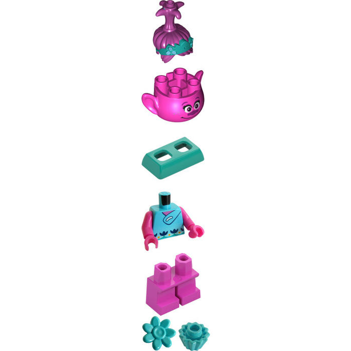 LEGO Poppy with Azure Top and Flower with Cupcake Minifigure | Brick ...