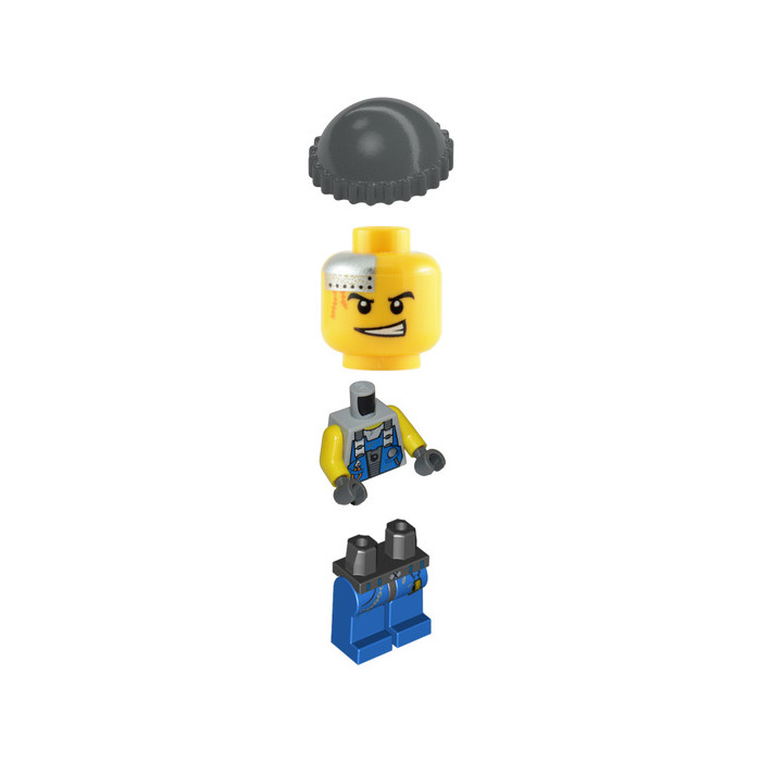 LEGO Power Miner Engineer with Blue Outfit and Cap Minifigure | Brick Owl