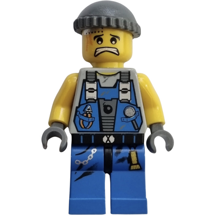 LEGO Power Miner Engineer with Blue Outfit and Cap Minifigure | Brick Owl