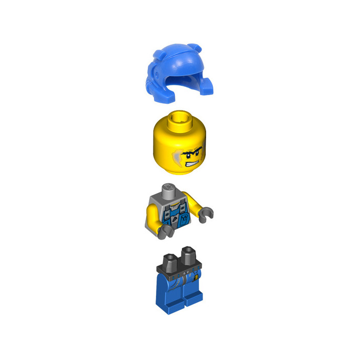 LEGO Power Miner with Orange Scar and Helmet Minifigure | Brick Owl ...