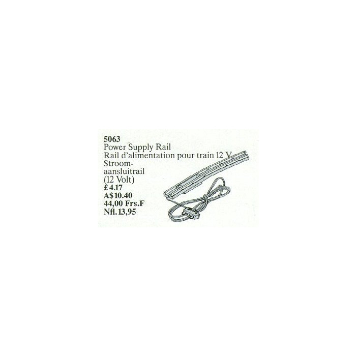 LEGO Power Supply Rail for 12V Trains Set 5063 | Brick Owl - LEGO ...