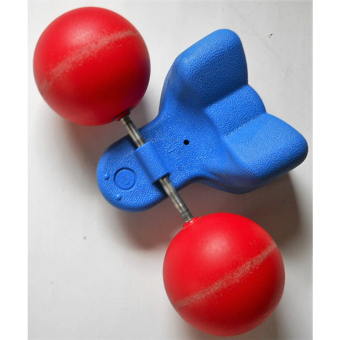 LEGO Primo Bow Tie on Metal Axle with 2 Red Ball Wheels | Brick Owl ...