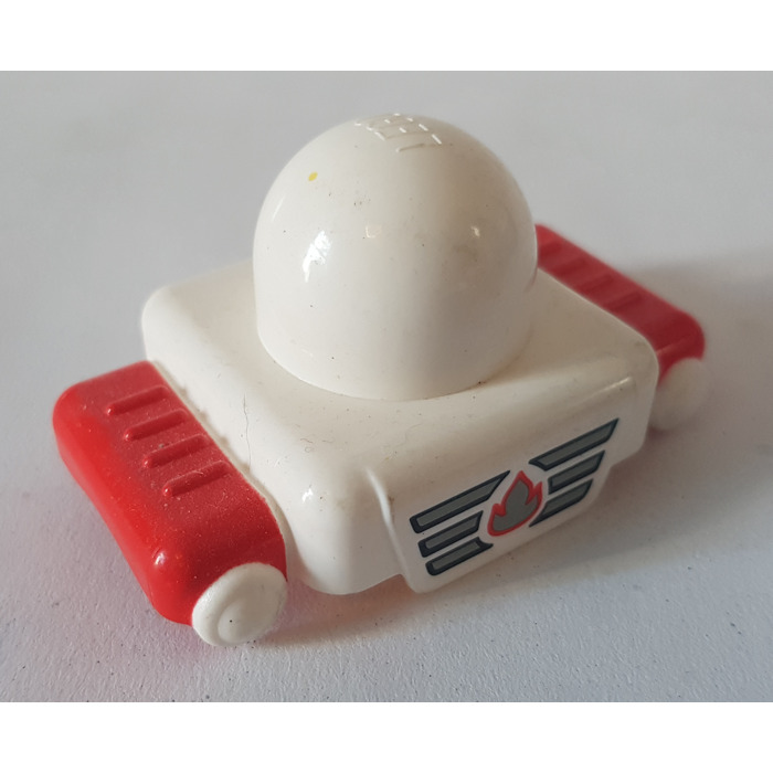 LEGO Primo Plate 1 x 1 with Red Mudguards with Fire Pattern | Brick Owl ...