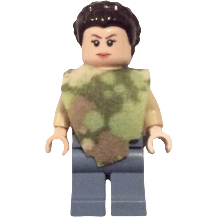 LEGO Princess Leia with Camouflage Poncho Minifigure | Brick Owl