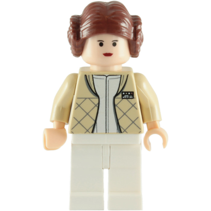 LEGO Princess Leia with Hoth Outfit Minifigure with Textured Hair with ...