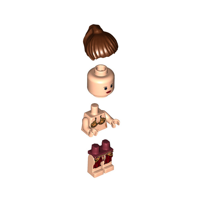 Lego Princess Leia With Slave Outfit And Reddish Brown Hair Minifigure Brick Owl Lego