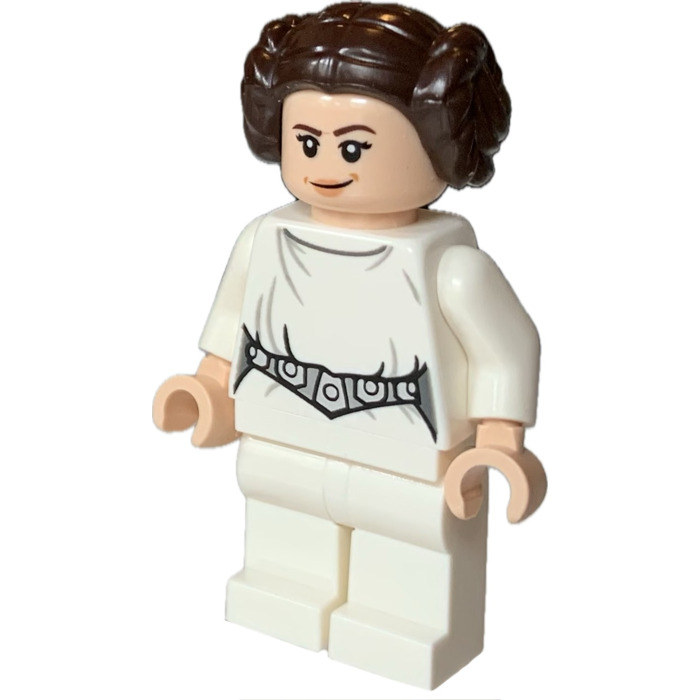 LEGO Princess Leia with White Outfit with 5 Emblem Belt Minifigure ...