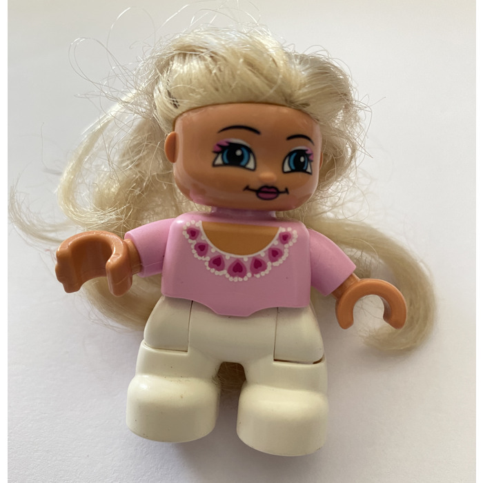 LEGO Princess with Pink Top and Long Hair Duplo Figure | Brick Owl ...