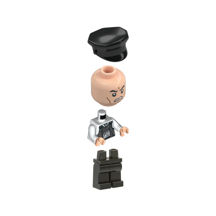 LEGO Prison Guard with Gray Armor Vest Minifigure | Brick Owl