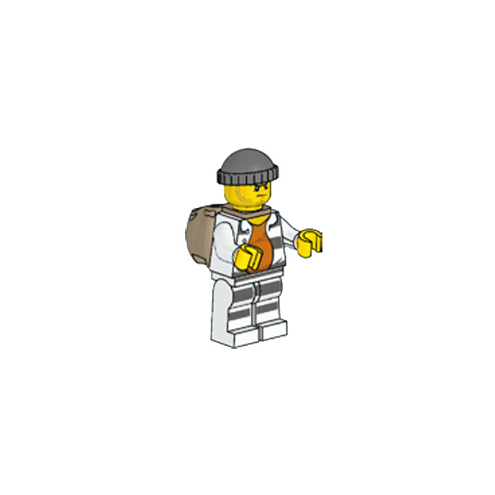LEGO Prisoner 18675 with Open Shirt and Backpack Minifigure | Brick Owl ...