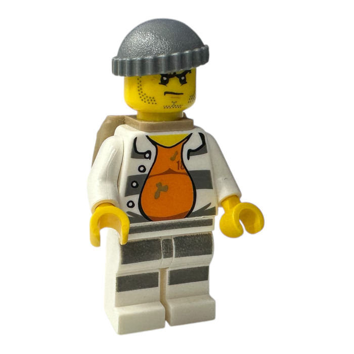 LEGO Prisoner 18675 with Open Shirt and Backpack Minifigure | Brick Owl