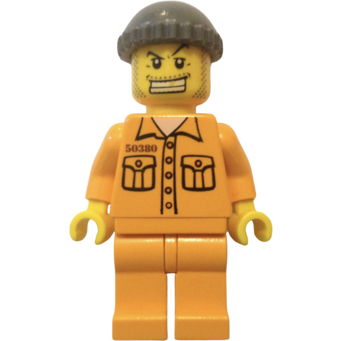 LEGO Prisoner 50380 in Medium Orange Uniform Minifigure | Brick Owl ...