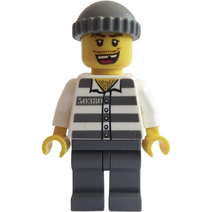 LEGO Prisoner 50380 with Missing Tooth and Knitted Cap Minifigure ...