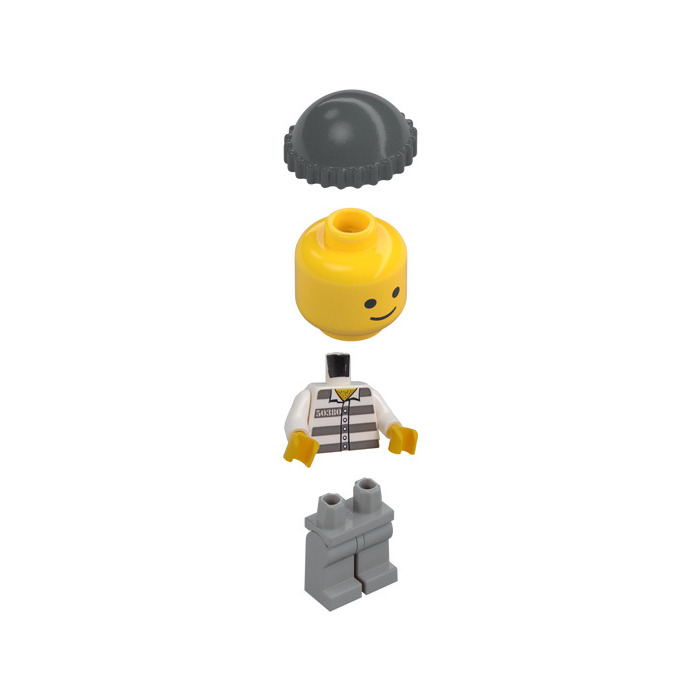 LEGO Prisoner 50380 with Standard Grin and Knitted Cap Minifigure ...