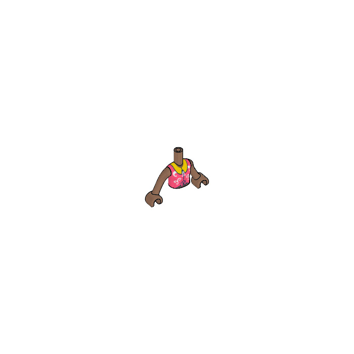 LEGO Priyanka with Coral Top Friends Torso (73141 / 92456) | Brick Owl