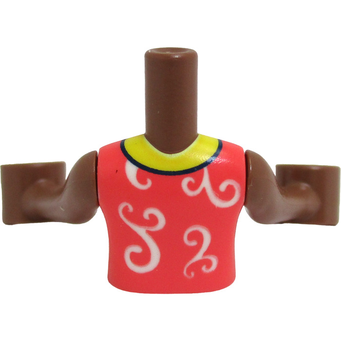 LEGO Priyanka with Coral Top Friends Torso (73141 / 92456) | Brick Owl