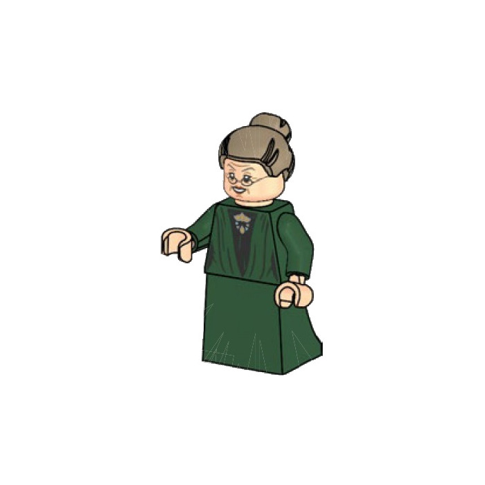 LEGO Professor McGonagall with Hair and Plain Skirt Minifigure | Brick ...