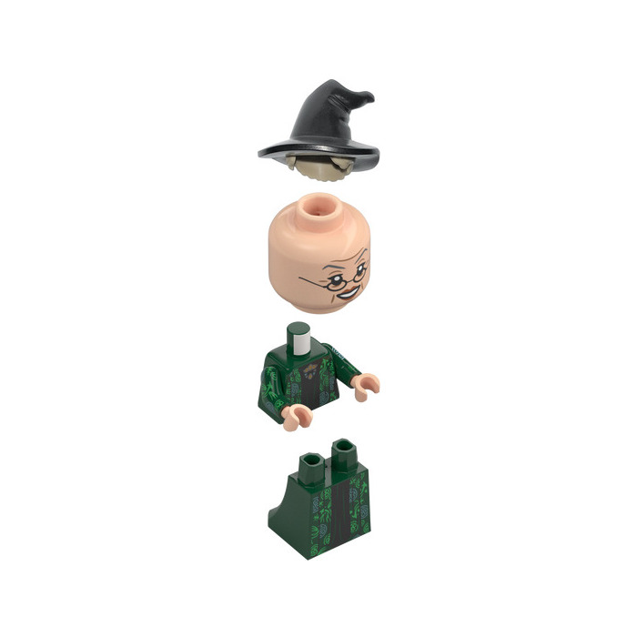 LEGO Professor Minerva McGonagall with Black Bent Hat and Printed Skirt ...
