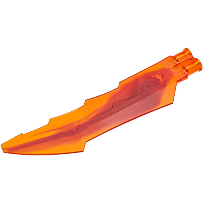 LEGO Propeller Weapon Blade with Marbled Transparent Orange (79895 ...