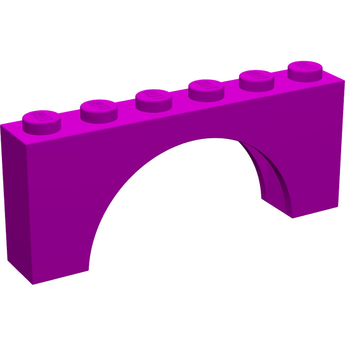 LEGO Arch 1 x 6 x 2 Thick Top and Reinforced Underside (3307) | Brick ...