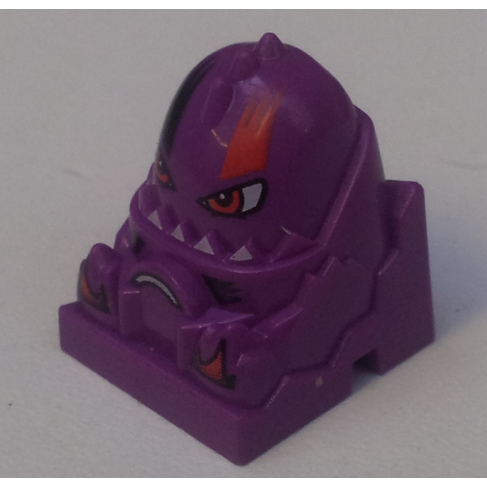 LEGO Purple Brick 2 x 2 with Scratch Racers Figure (30598 / 40257 ...