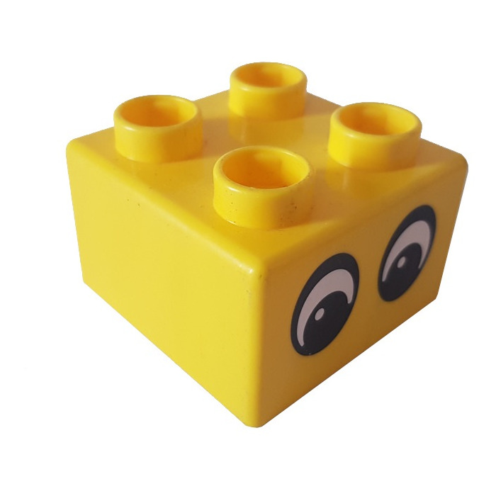 LEGO Quatro Brick 2 x 2 with Two Eyes Pattern (48138 / 50255) | Brick ...