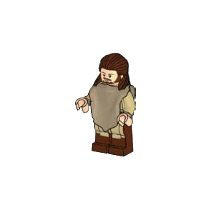 LEGO Qui-Gon Jinn with Reddish Brown Legs and Poncho Minifigure | Brick Owl