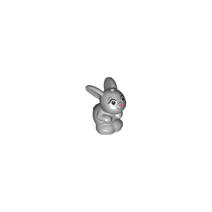LEGO Rabbit (Sitting) with Coral Nose | Brick Owl - LEGO Marketplace