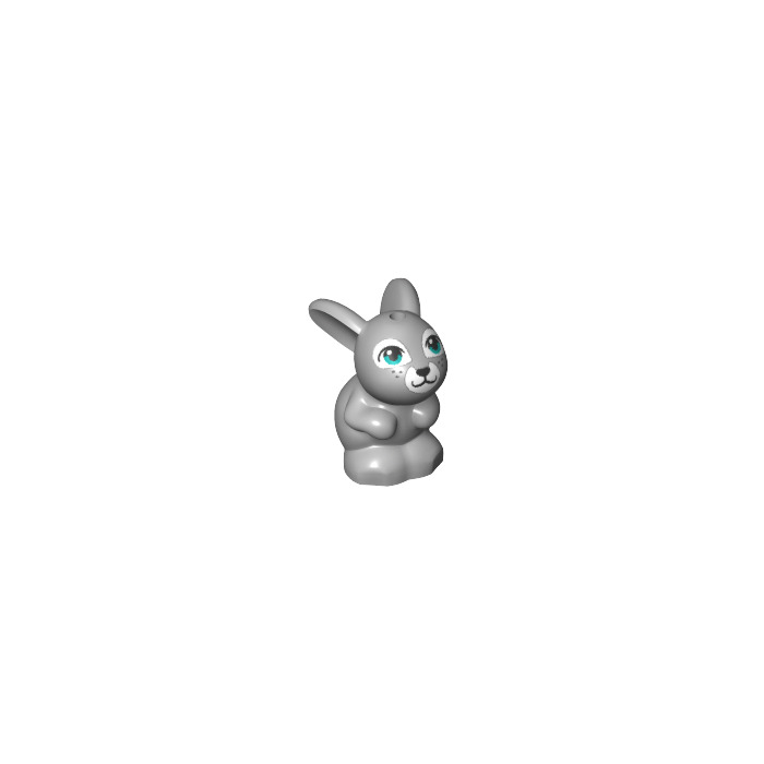 LEGO Rabbit (Sitting) with Turquoise Eyes and White Muzzle (75518 ...
